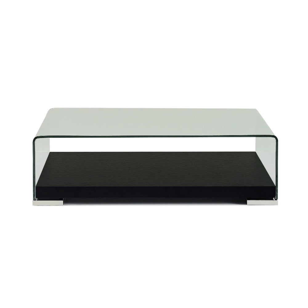 159A Modern Glass & Wooden Coffee Table – cityschemes